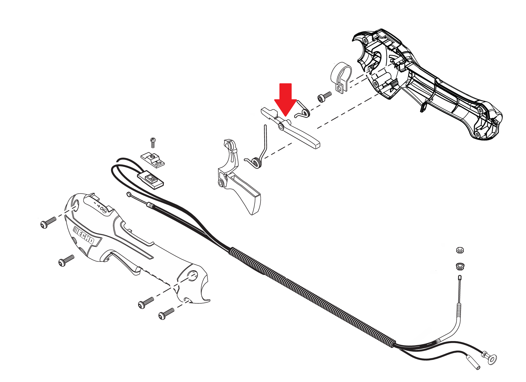 Echo SRM-2120 Throttle Lockout New OEM C460000441 | SawAgain