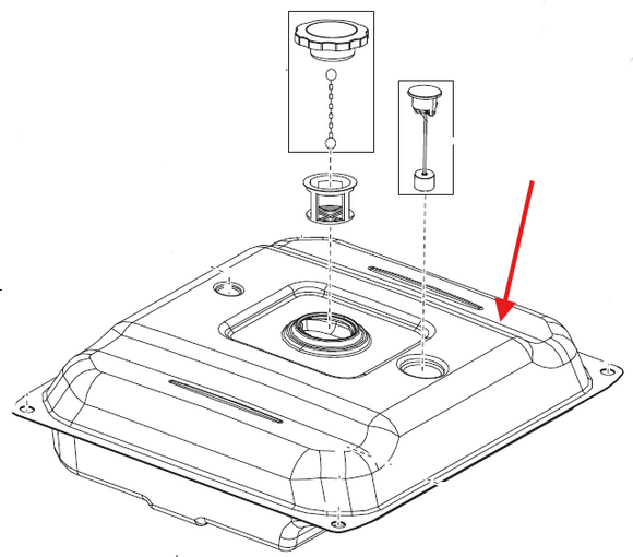 Echo EG-10000 Tank, Fuel New Oem YH455000020 | SawAgain