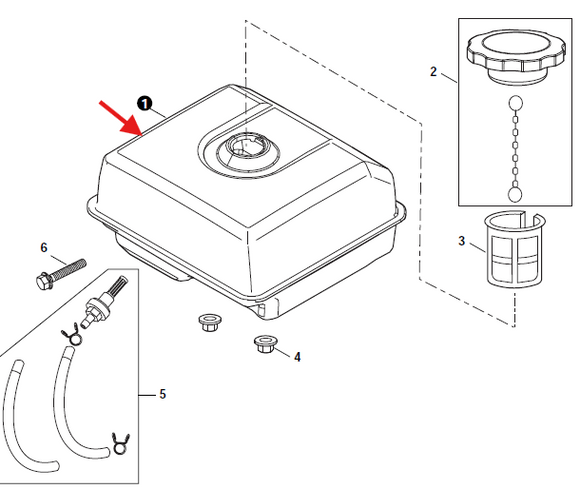 Echo PW-3100 FueTank New Oem YH455000040 | SawAgain
