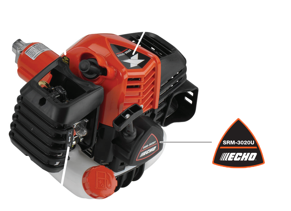 Echo SRM-3020U Starter Label New Oem X547003400 | SawAgain