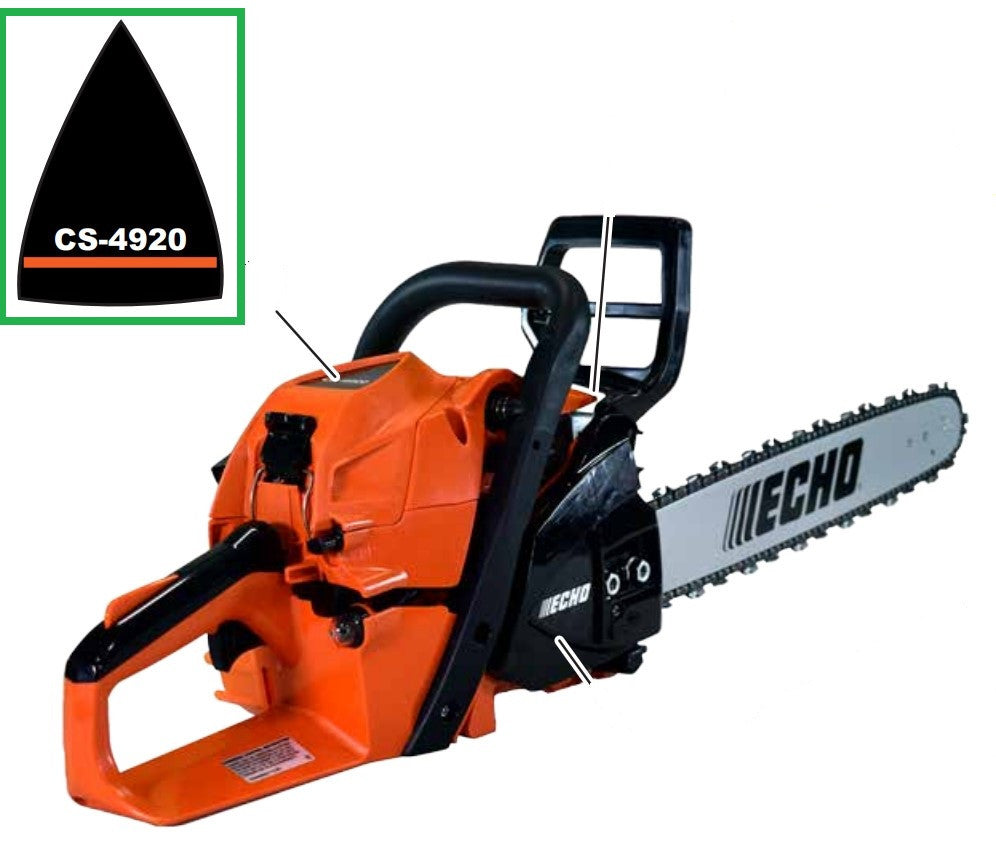Echo CS-4920 Model CS-4920 Label New OEM X503016350 | SawAgain