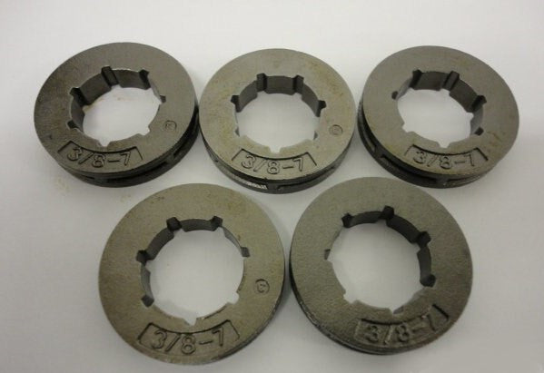 Small 7 Spline Rim Sprocket 3/8 Pitch 7 Tooth 5 Pack | SawAgain